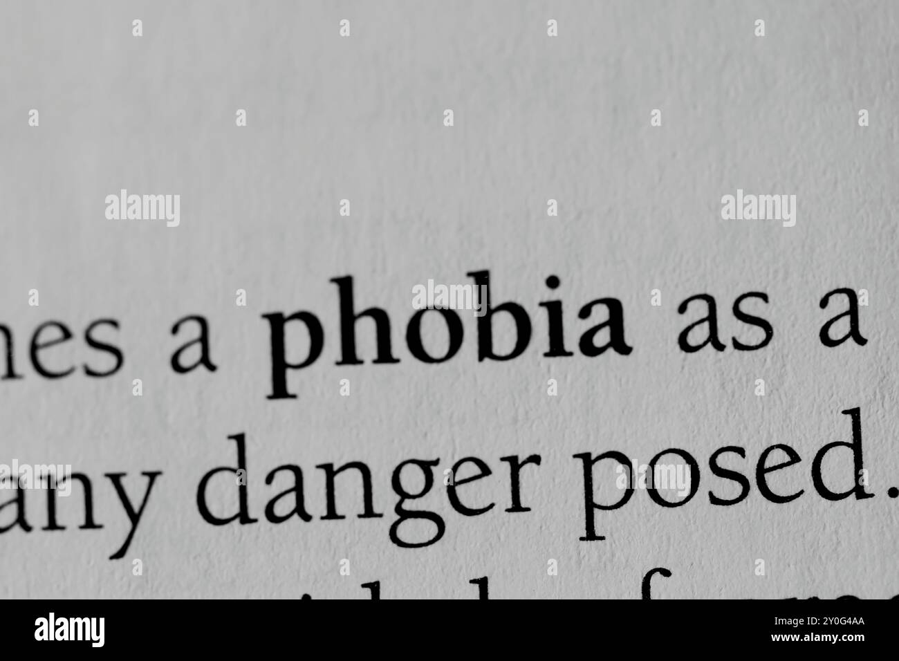 Phobia types hi-res stock photography and images - Alamy