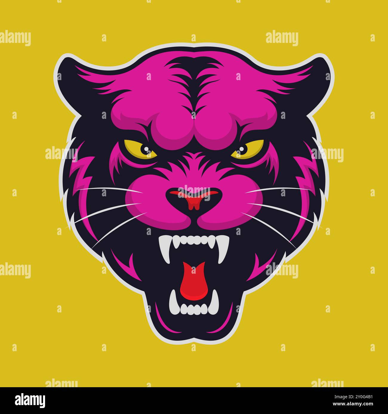 Cartoon Panther Head