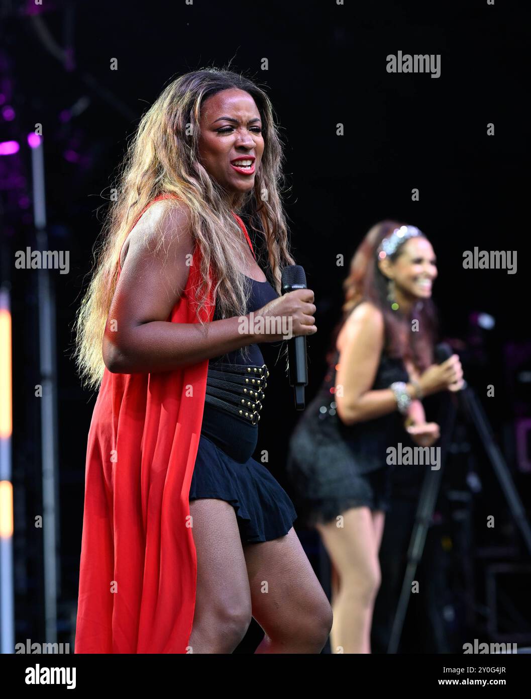 Derby, United Kingdom 31st August 2024. 90s Pop Band ÒThe HoneyzÓ ...