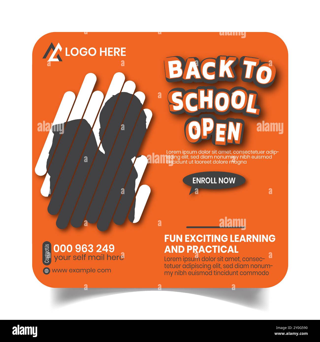 Professional Back To School Social Post Design or Web Banner Template ...
