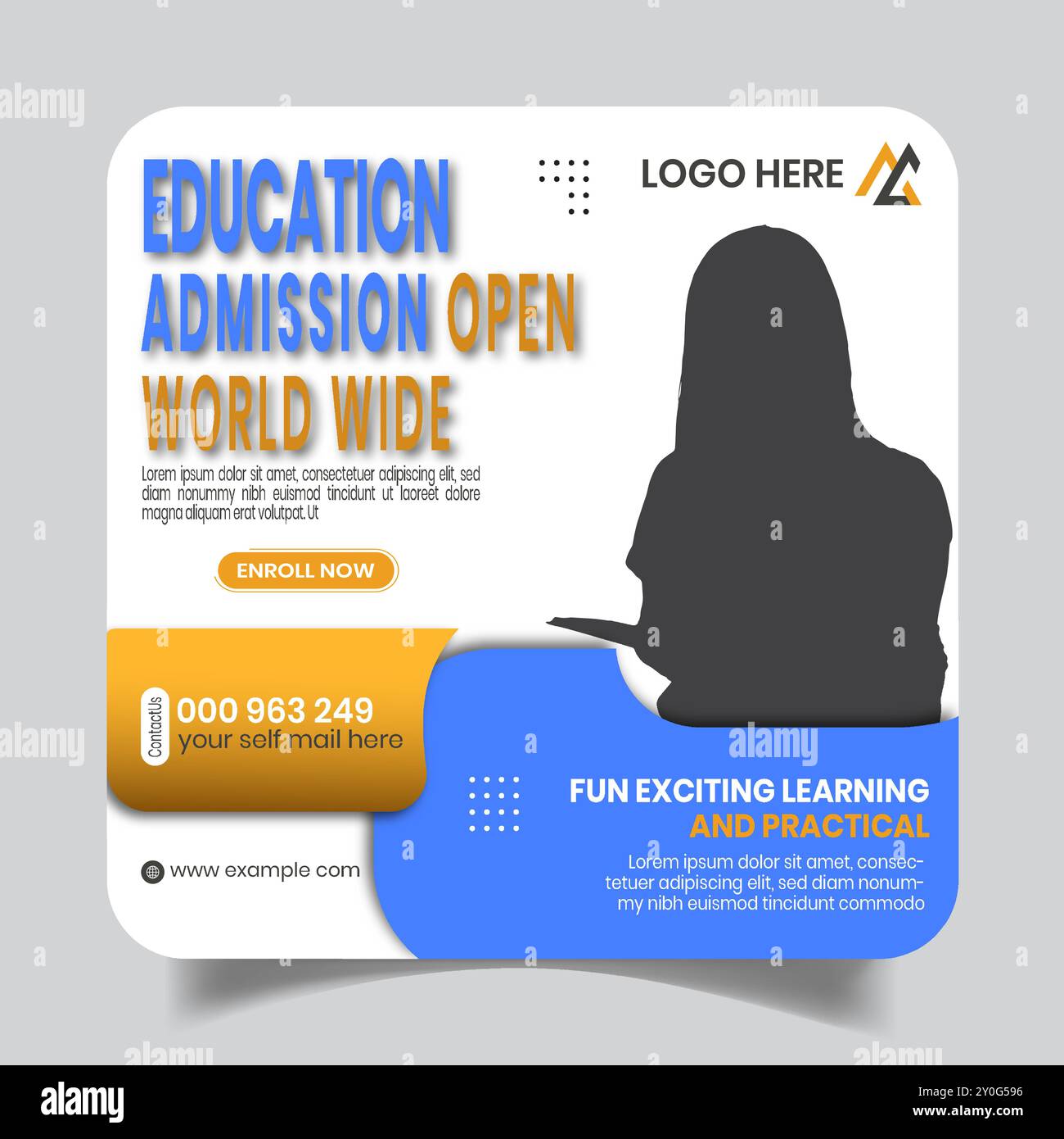 School admission template hi-res stock photography and images - Alamy