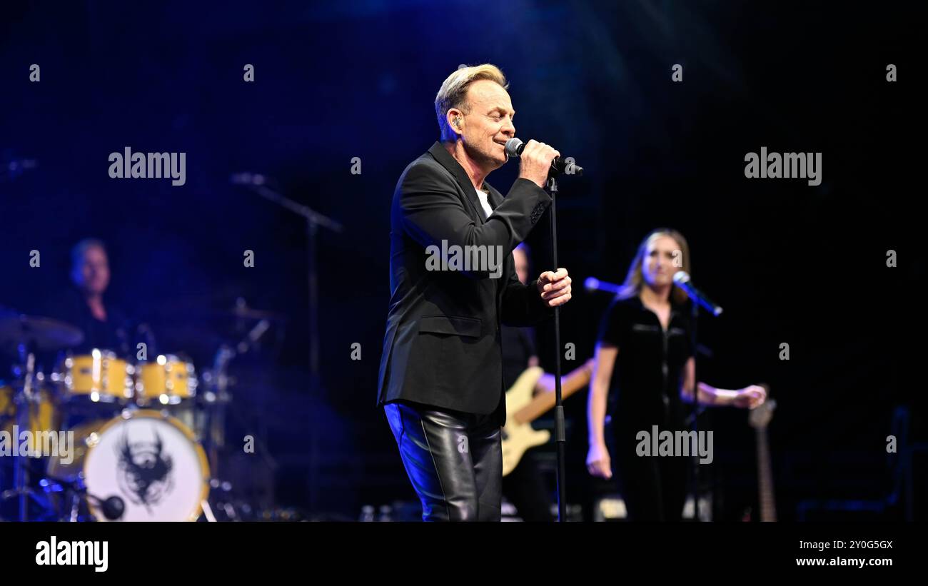 Derby, United Kingdom 30th August 2024. Jason Donovan performance and ...