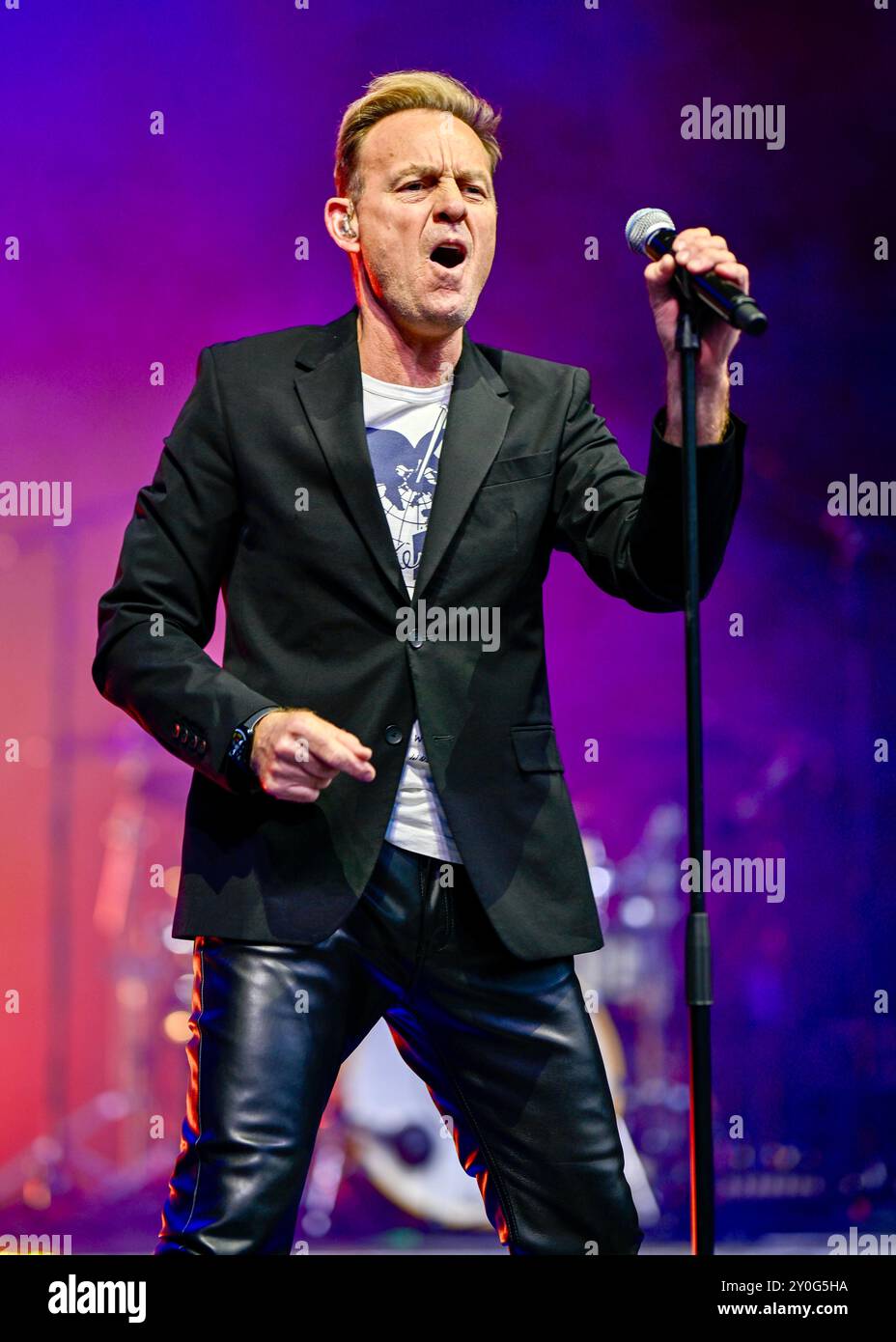 Derby, United Kingdom 30th August 2024. Jason Donovan performance and ...