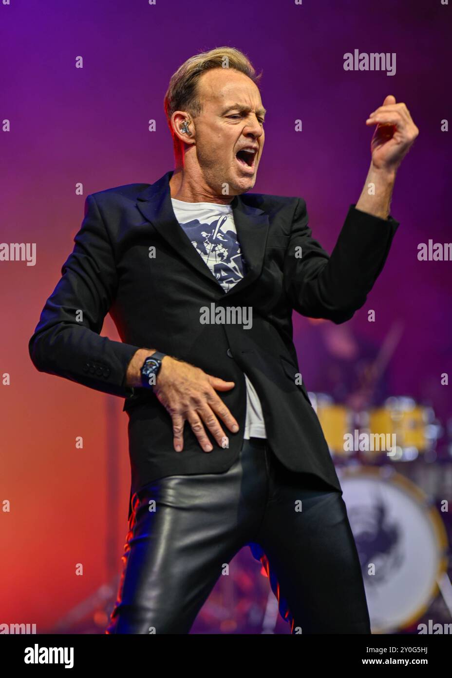 Derby, United Kingdom 30th August 2024. Jason Donovan performance and Derby Live Ultimate 90s ...