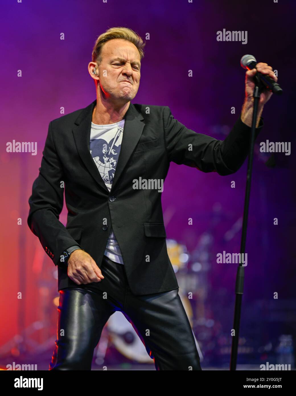 Derby, United Kingdom 30th August 2024. Jason Donovan performance and ...