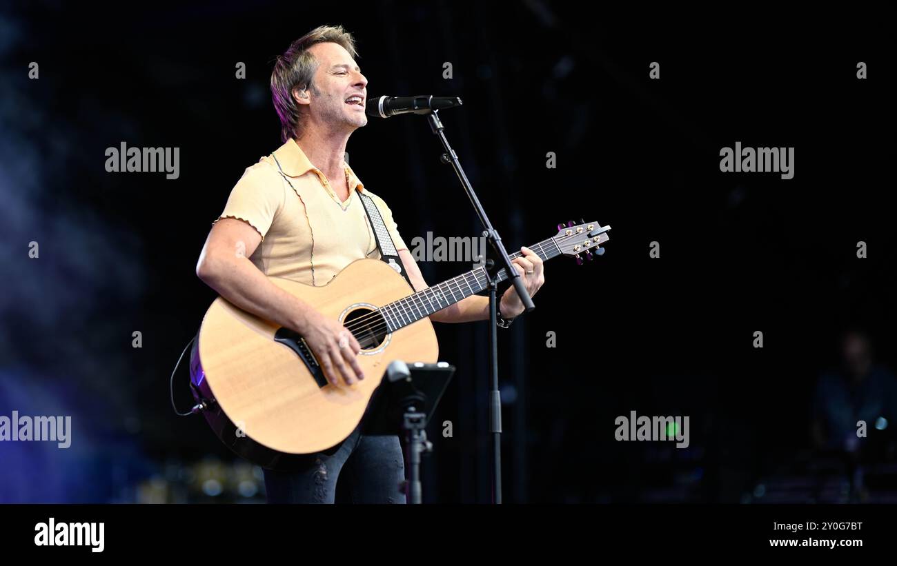 Derby, United Kingdom 30th August 2024. Jason Donovan performance and ...