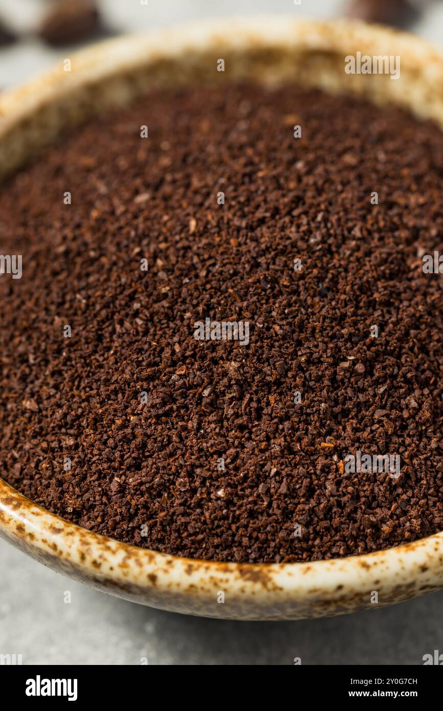 Gourmet Ground Espresso Coffee Ready to Use Stock Photo - Alamy
