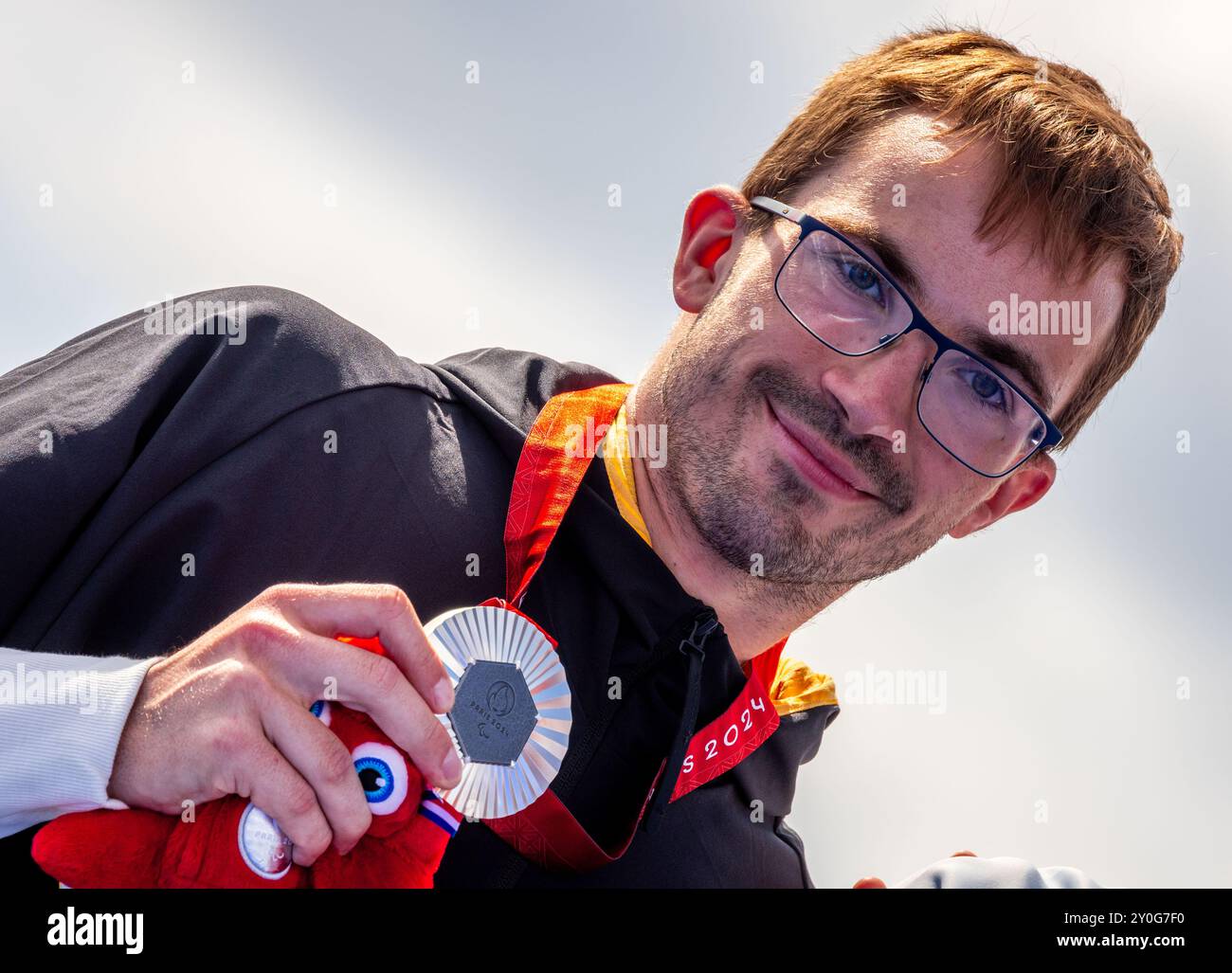 Paris, France. 02nd Sep, 2024. Paralympics, Paris 2024, Triathlon, Pont ...