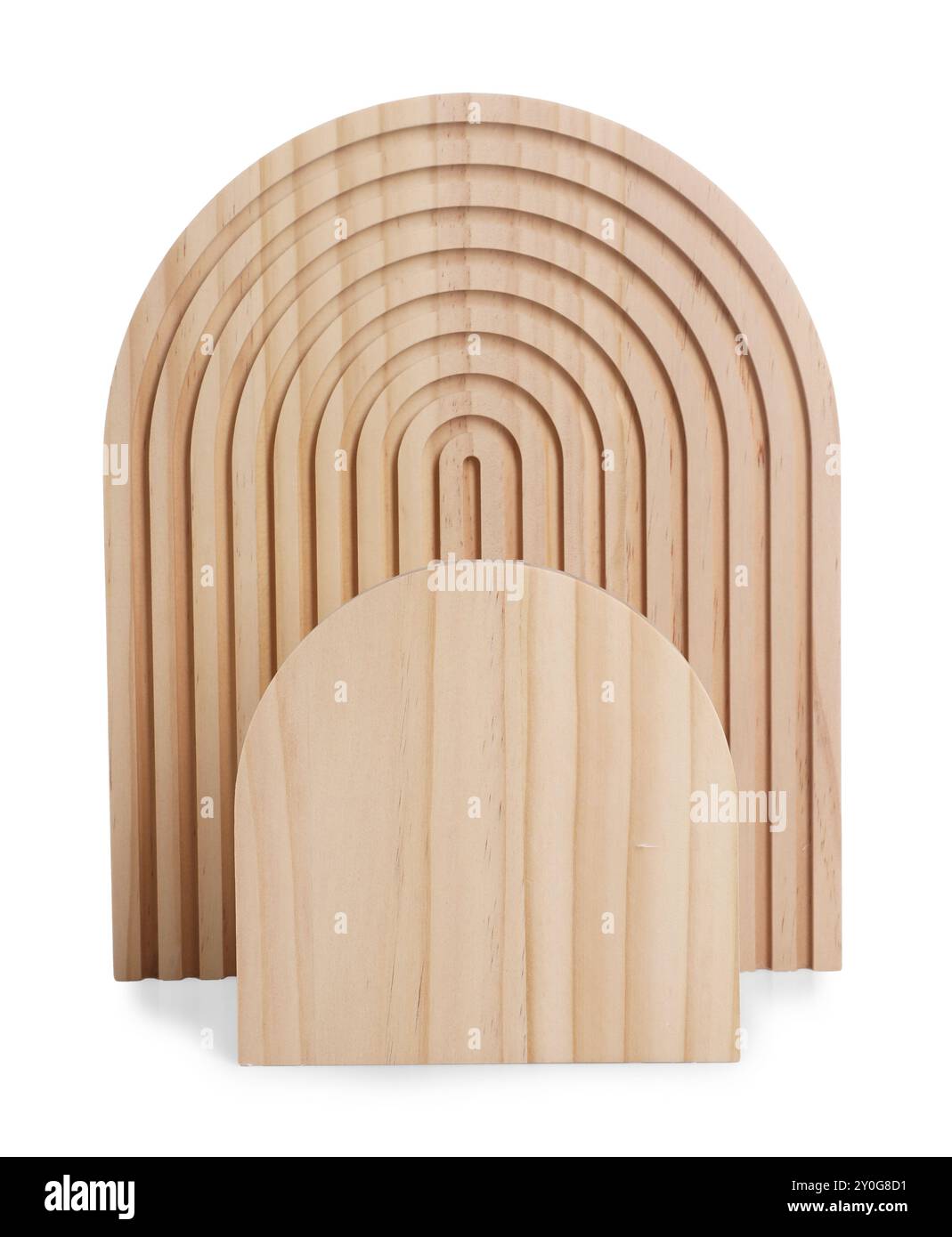 Two wooden decorative boards isolated on white Stock Photo - Alamy