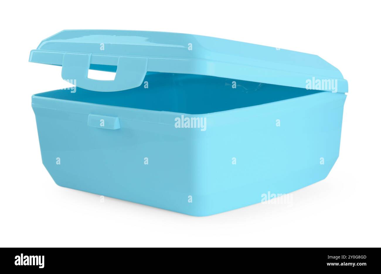 Empty plastic lunch box isolated on white Stock Photo - Alamy