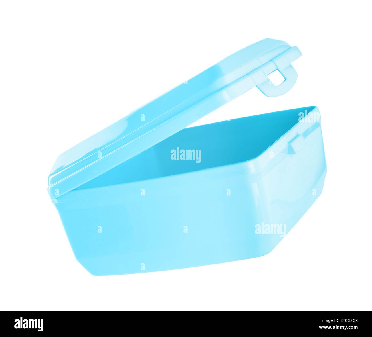 Empty plastic lunch box isolated on white Stock Photo - Alamy