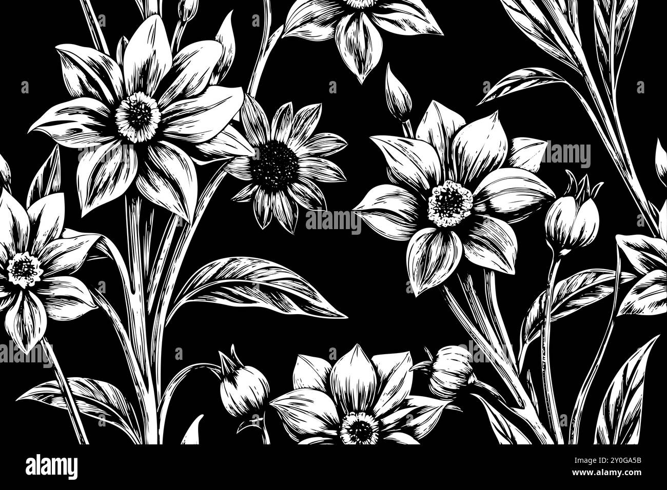 Bouquet with white background Stock Vector Images - Alamy