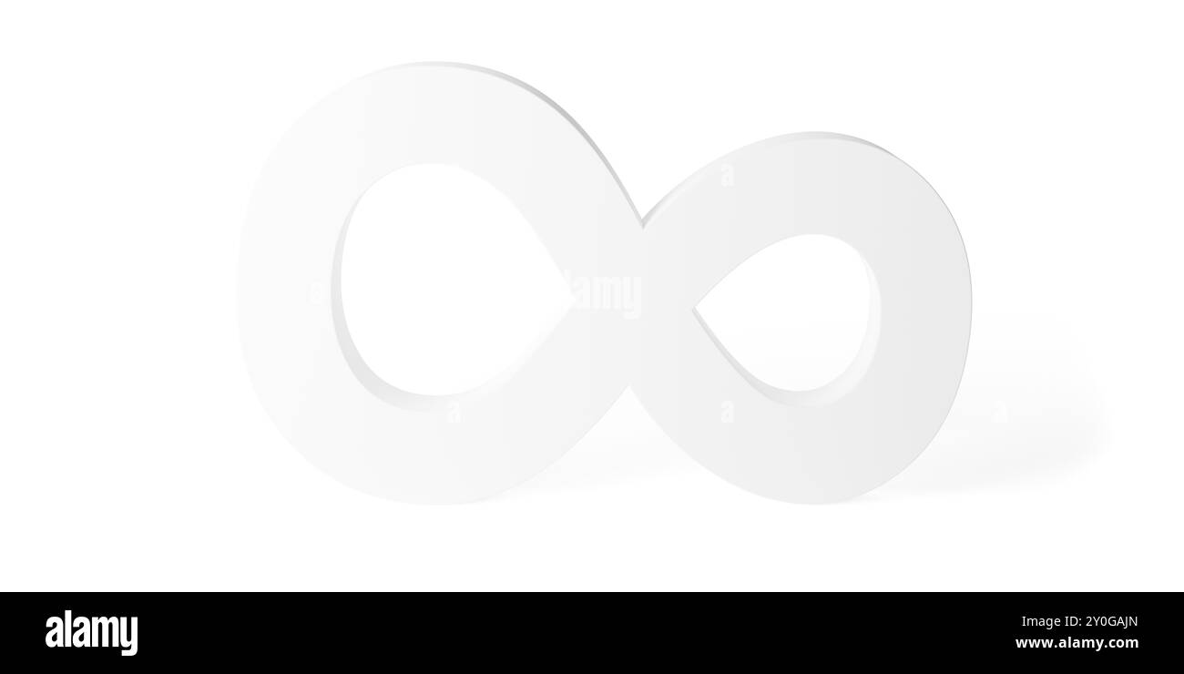 Infinity symbol loop 3d hi-res stock photography and images - Alamy