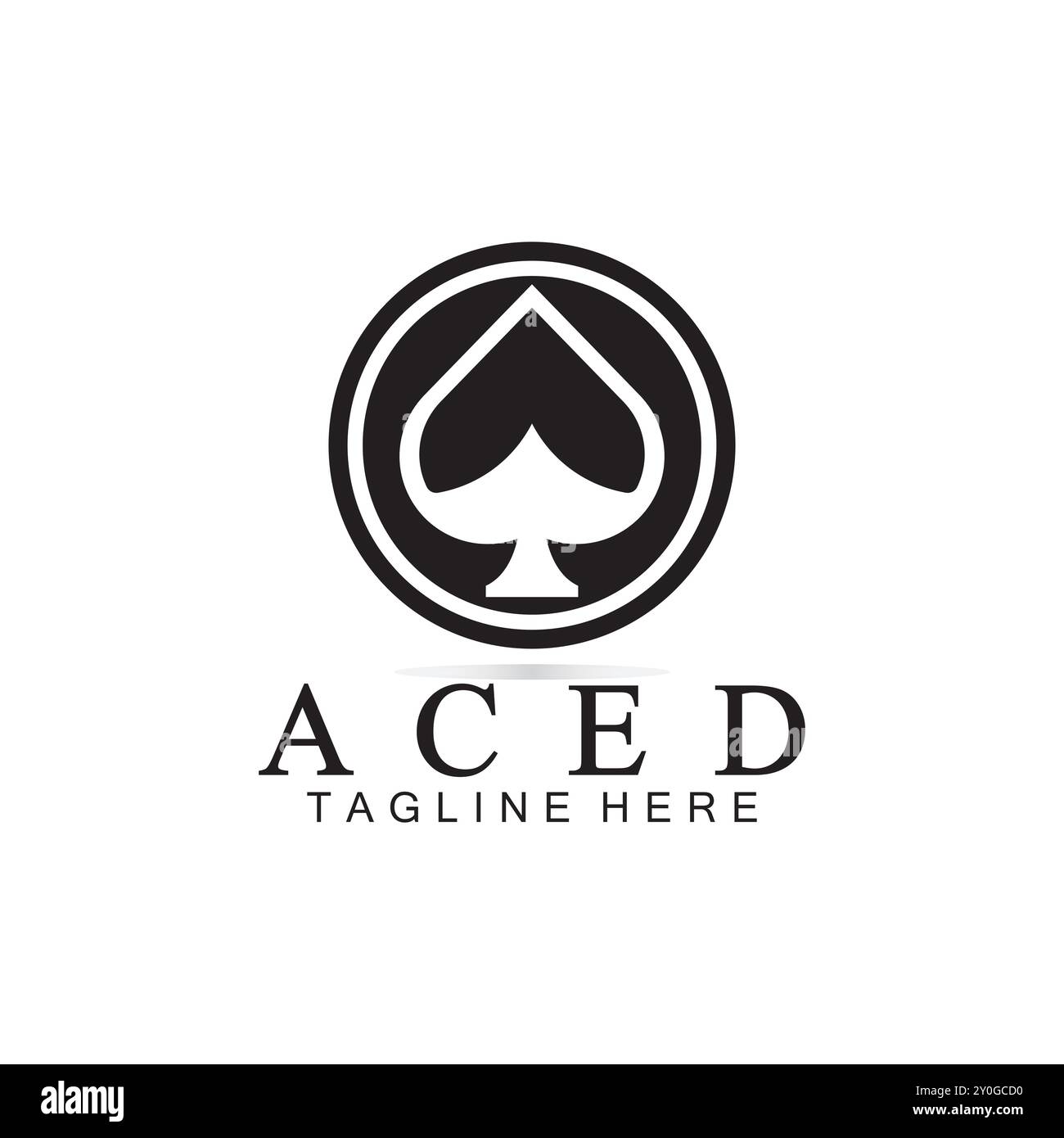 Ace logo design hi-res stock photography and images - Alamy