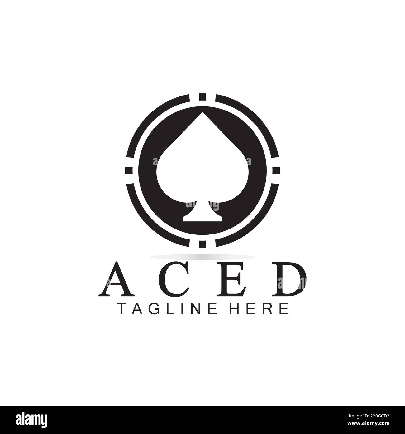 Ace logo design for casino poker business Stock Vector Images - Alamy