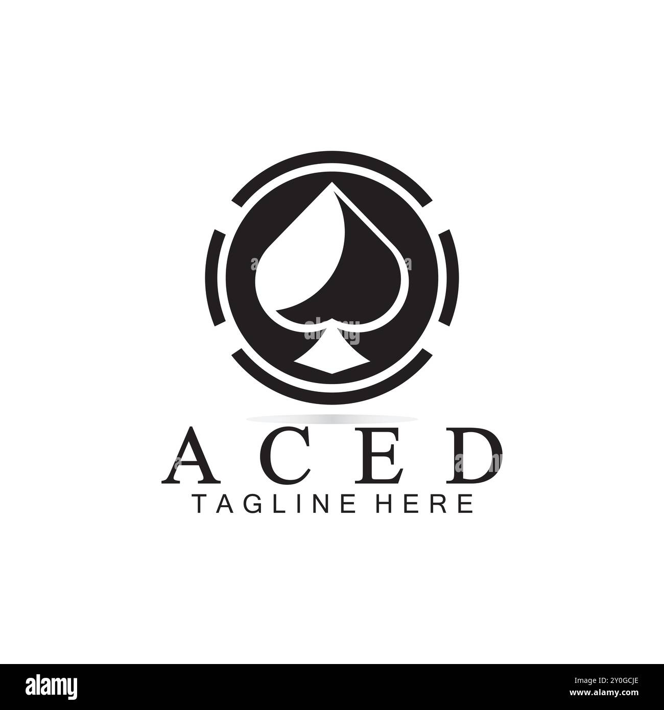 Ace logo design hi-res stock photography and images - Alamy