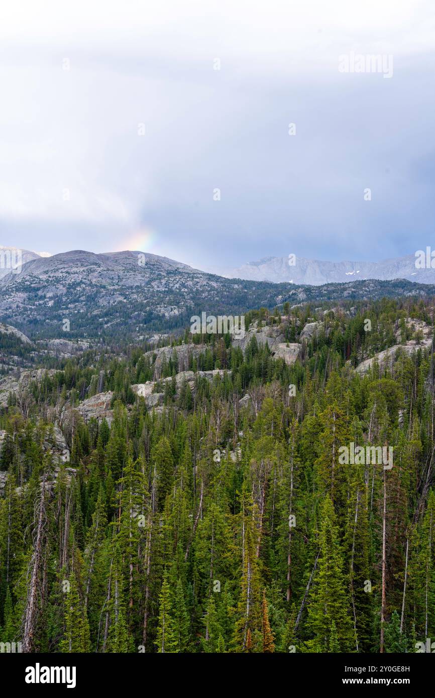 Photograph from Photographers Point in the Wind River Range, looking ...