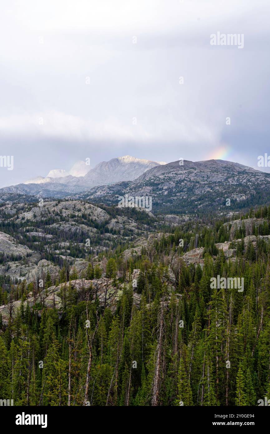 Photograph from Photographers Point in the Wind River Range, looking ...