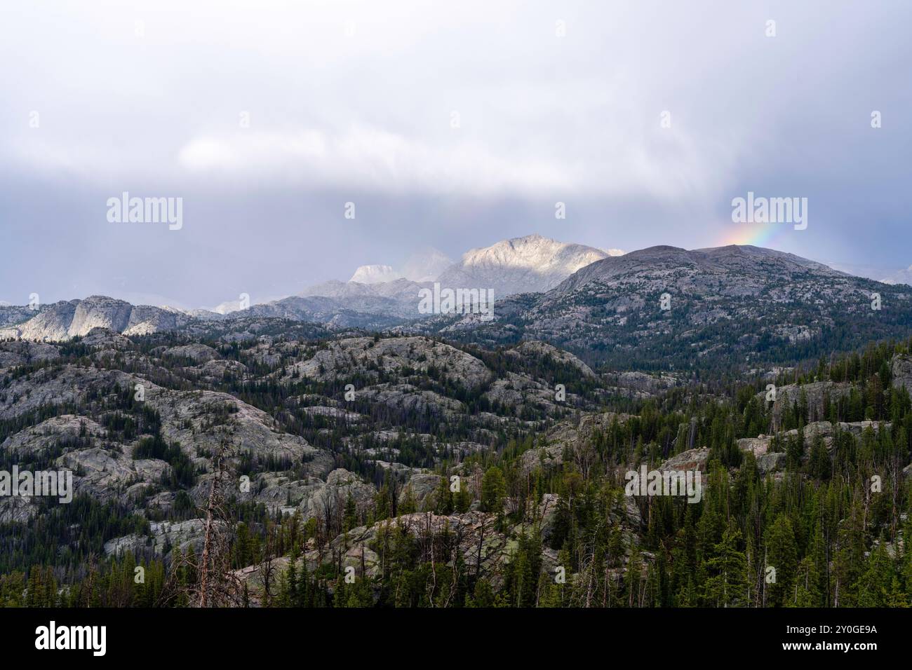 Photograph from Photographers Point in the Wind River Range, looking ...