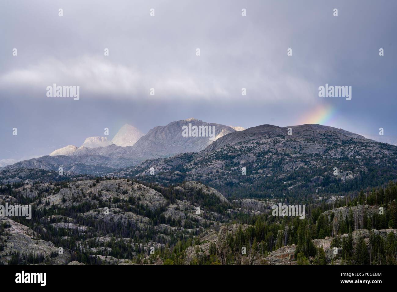Photograph from Photographers Point in the Wind River Range, looking ...