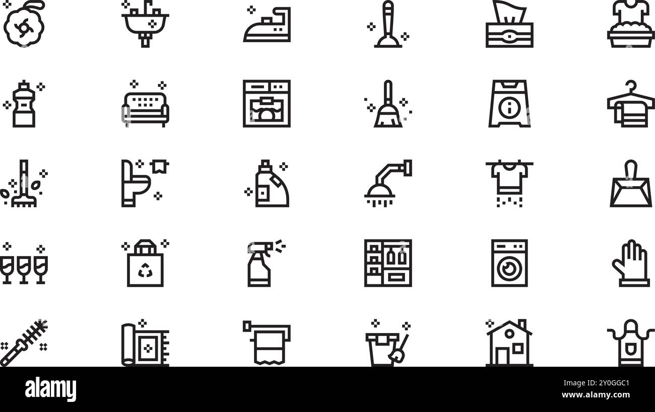 Housekeeping icons High-Quality Vector Icons Collection with Editable ...