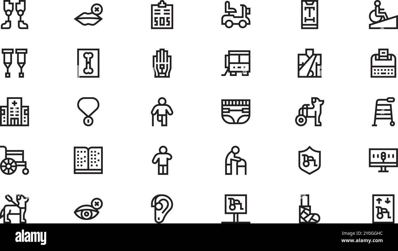 Accessibility icons High-Quality Vector Icons Collection with Editable ...