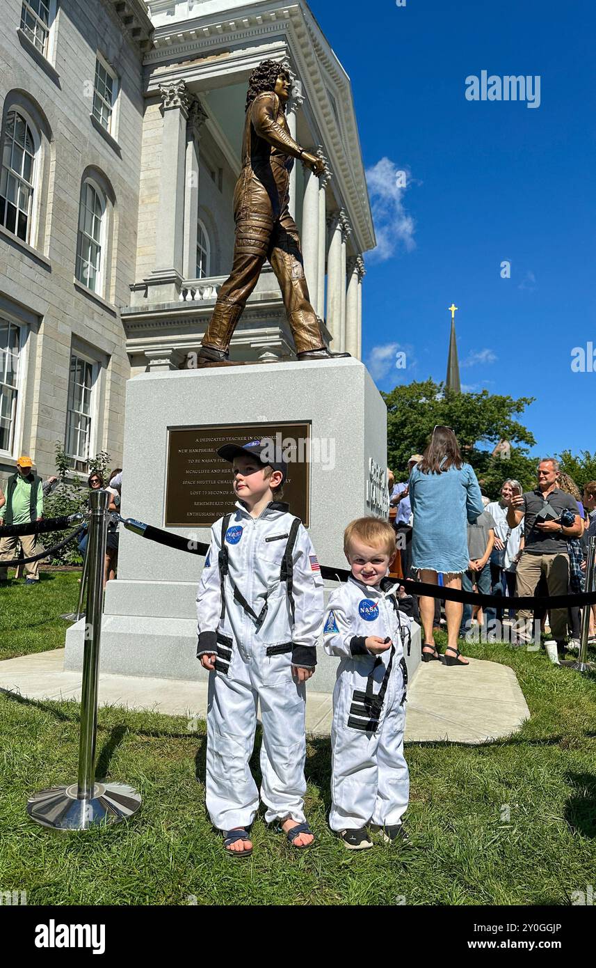 Aspiring astronaut, Ollie Tyrrell, 6, and his brother, Riot Tyrrell, 3 ...
