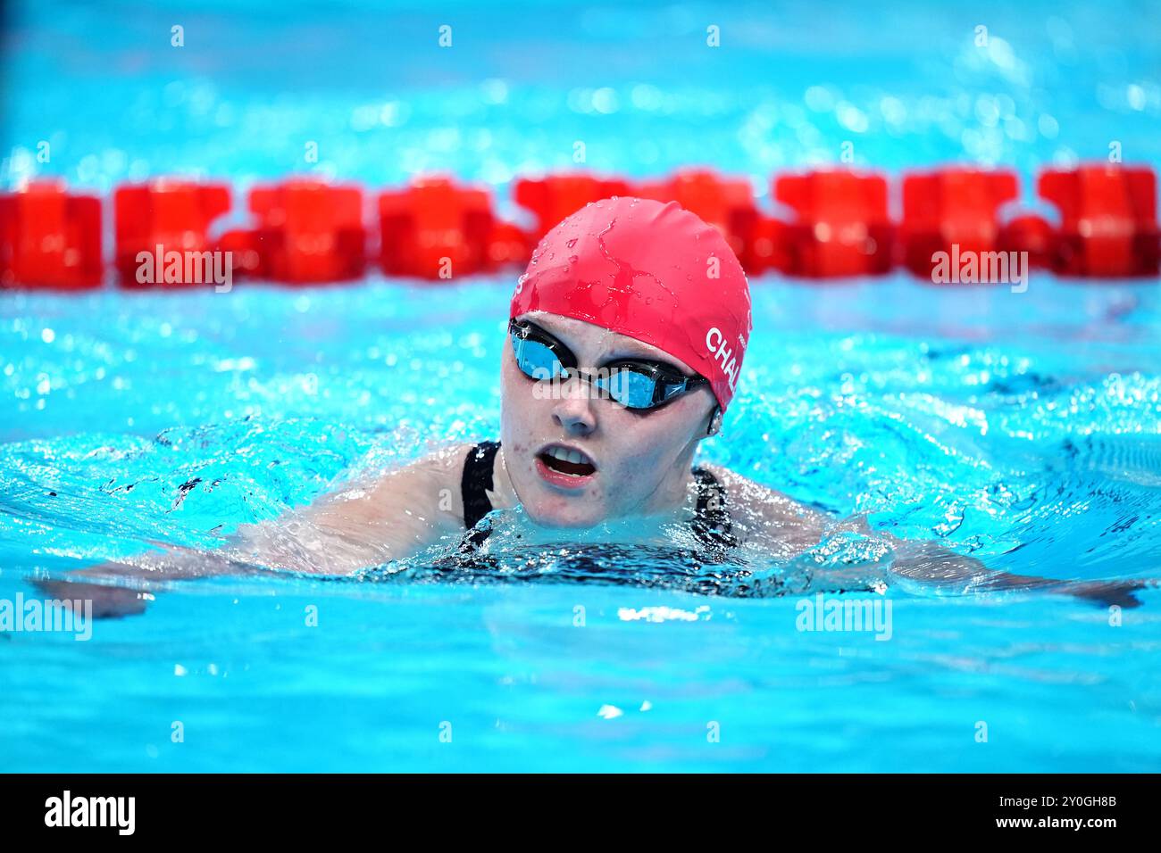 Great Britain's Ellie Challis after winning gold in the Women's 50m ...