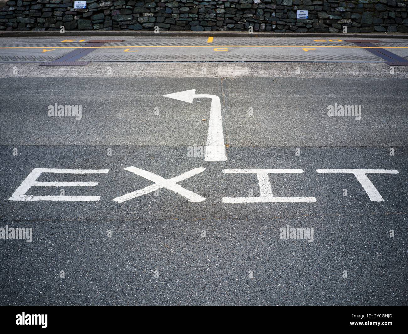 Signs Sign Signposts Exit No Entry No Parking Safety Stock Photo - Alamy