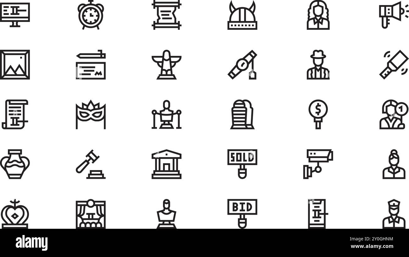 Auction icons High-Quality Vector Icons Collection with Editable Stroke ...