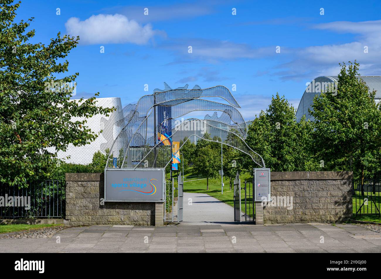 Aberdeen Sports Village entrance, King Street, Aberdeen, Scotland, UK ...