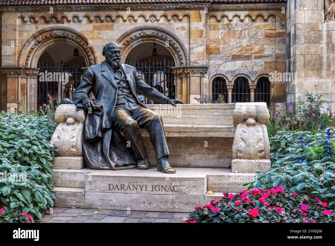 Statue of Ignac Daranyi in Budapest Stock Photo - Alamy
