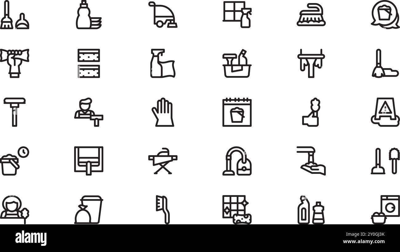 Cleaning icons High-Quality Vector Icons Collection with Editable ...