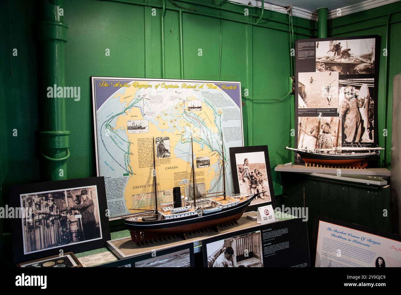 Arctic voyages of Captain Bartlett at Hawthorne Cottage in Brigus ...