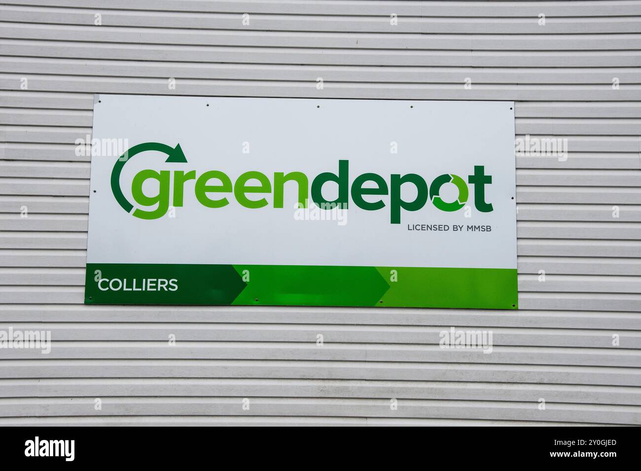 Green Depot sign on Conception Bay highway in Colliers, Newfoundland ...