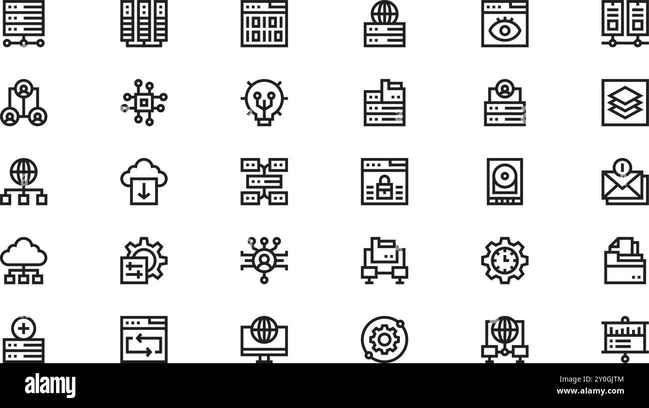 Big data icons High-Quality Vector Icons Collection with Editable ...