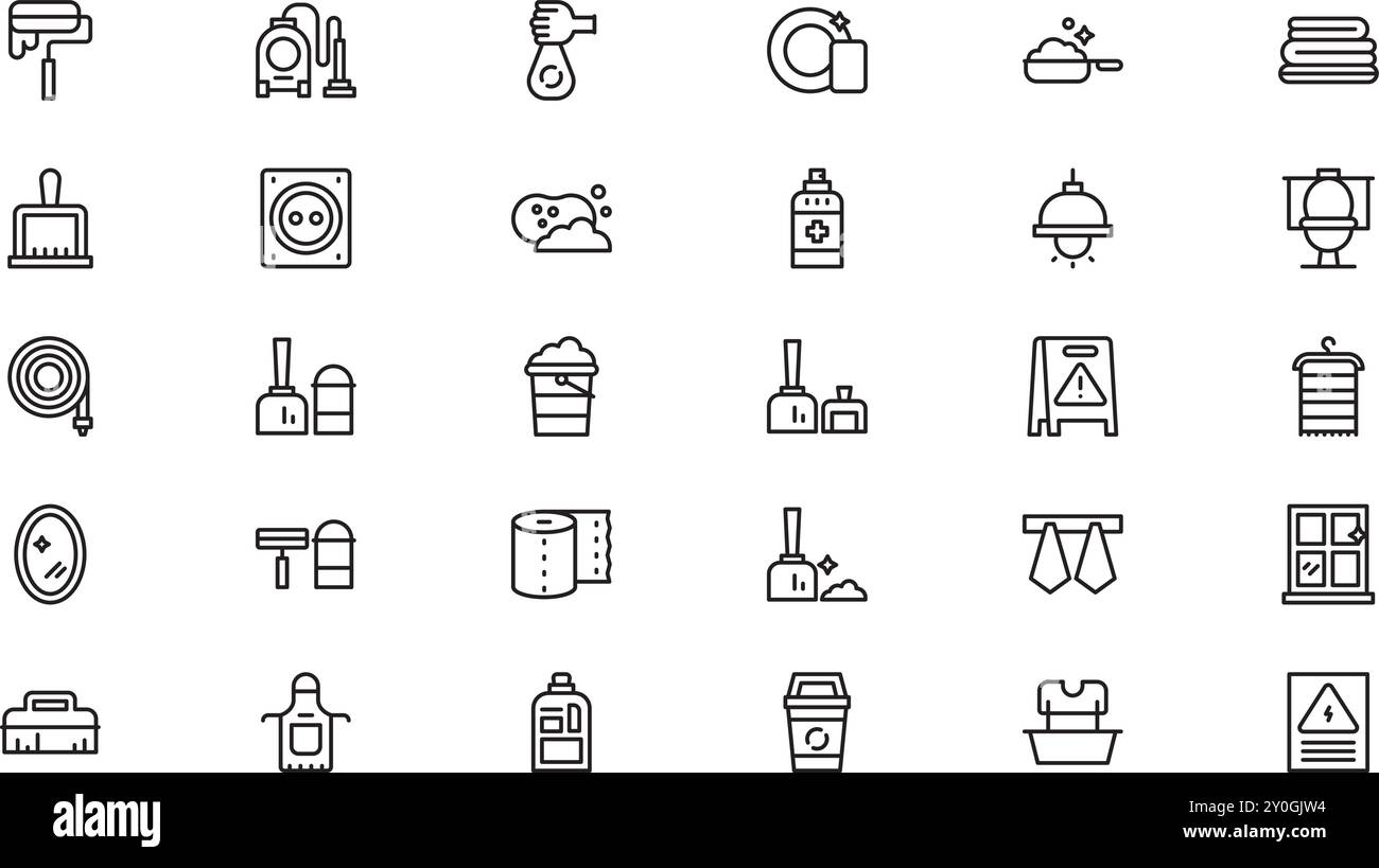 Housekeeping icons High-Quality Vector Icons Collection with Editable ...