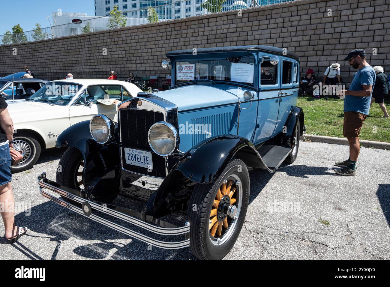 The 1928 Velie sedan, with its elegant design and refined craftsmanship ...