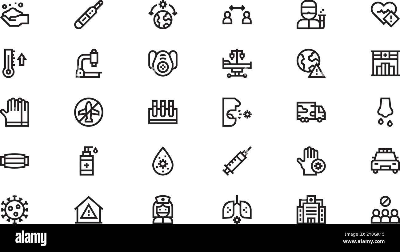 Coronavirus icons pack High-Quality Vector Icons Collection with ...