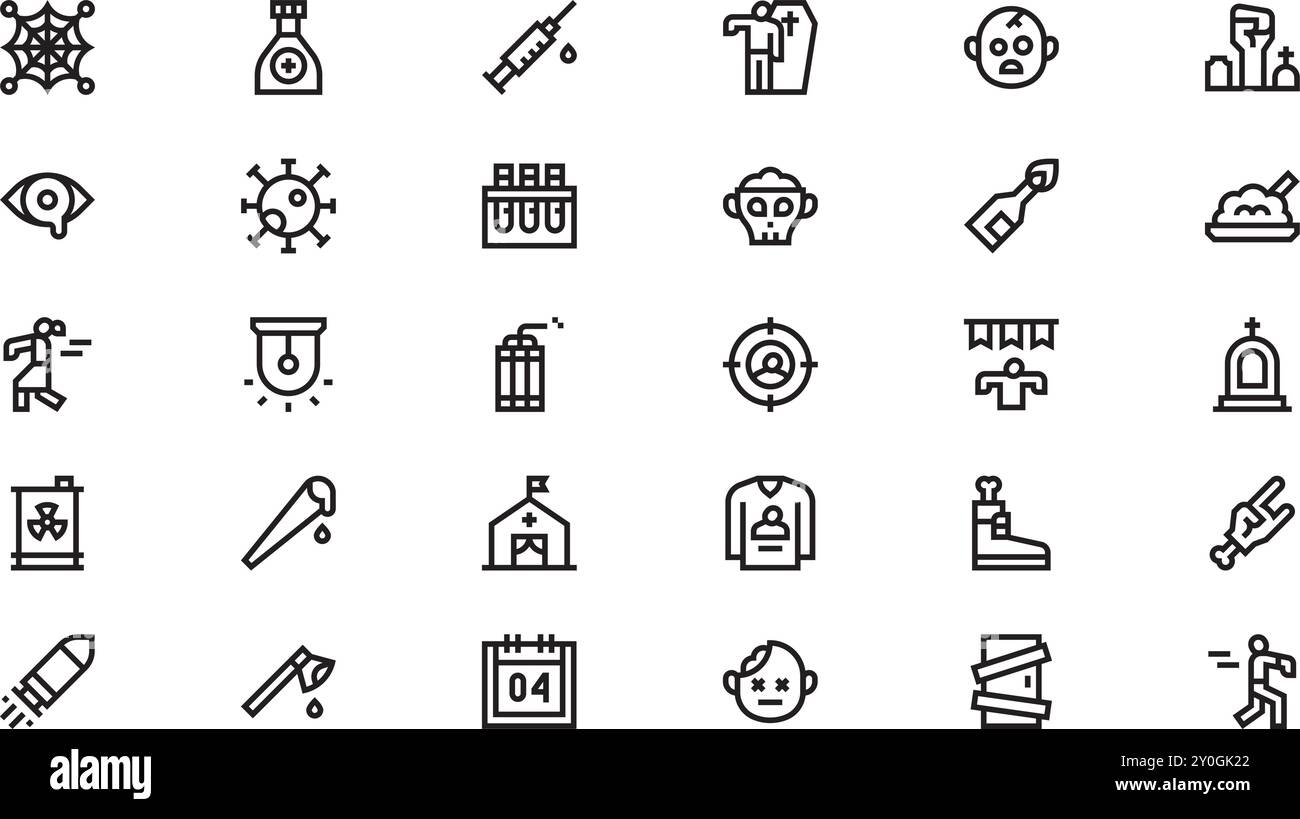 Zombie pride day icons High-Quality Vector Icons Collection with ...