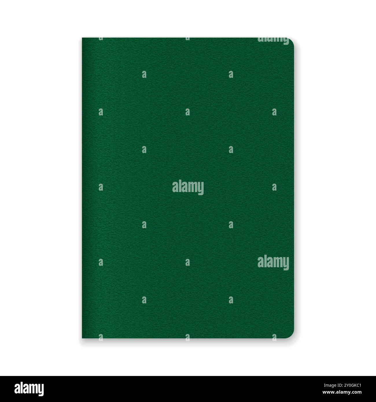 Dark green passport cover featuring a subtle textured surface and ...