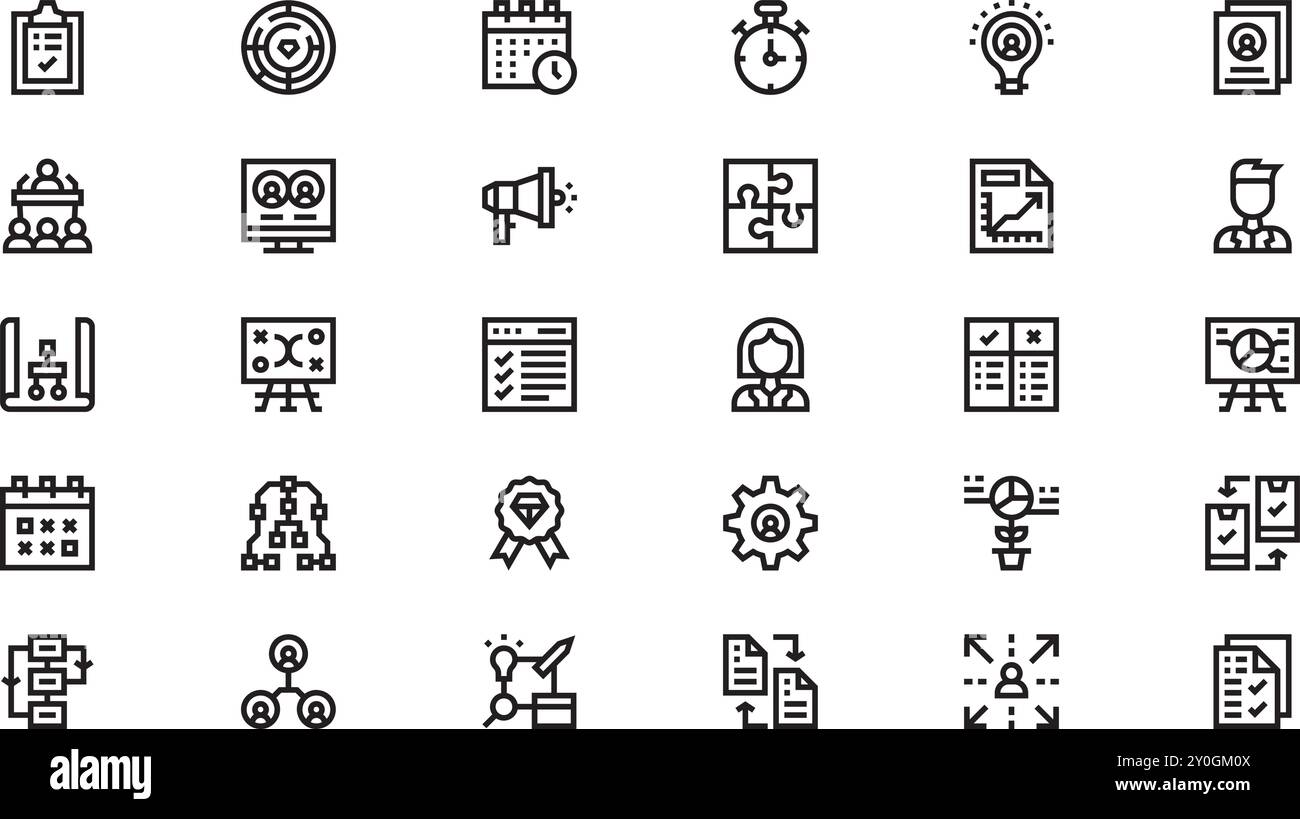Project planning icons High-Quality Vector Icons Collection with ...