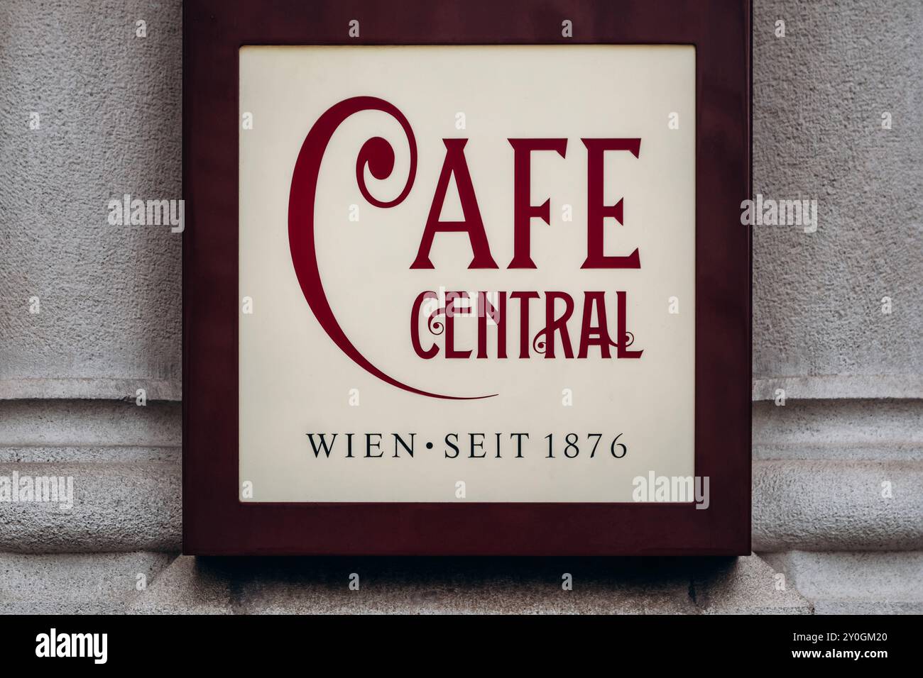 Vienna, Austria - August 6, 2024: The sign of the famous Café Central in Vienna Stock Photo - Alamy