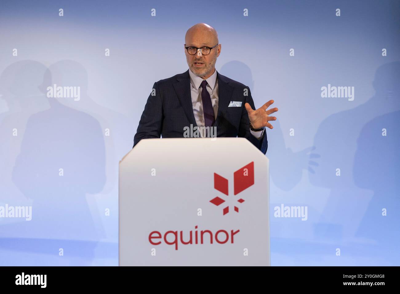 PHOTO:JEFF GILBERT 07th February 2024 Torgrim Reitan, CFO giving his ...