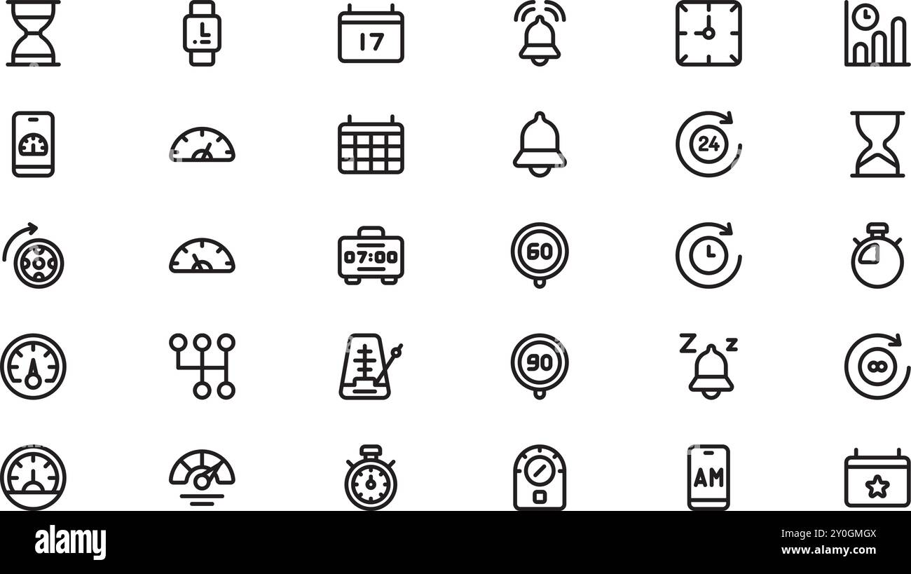 Speedometer time icons High-Quality Vector Icons Collection with ...