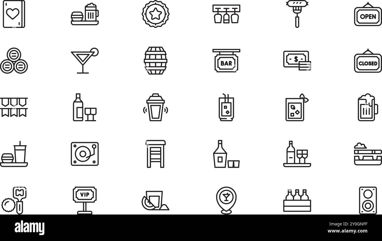 Bar icons High-Quality Vector Icons Collection with Editable Stroke ...