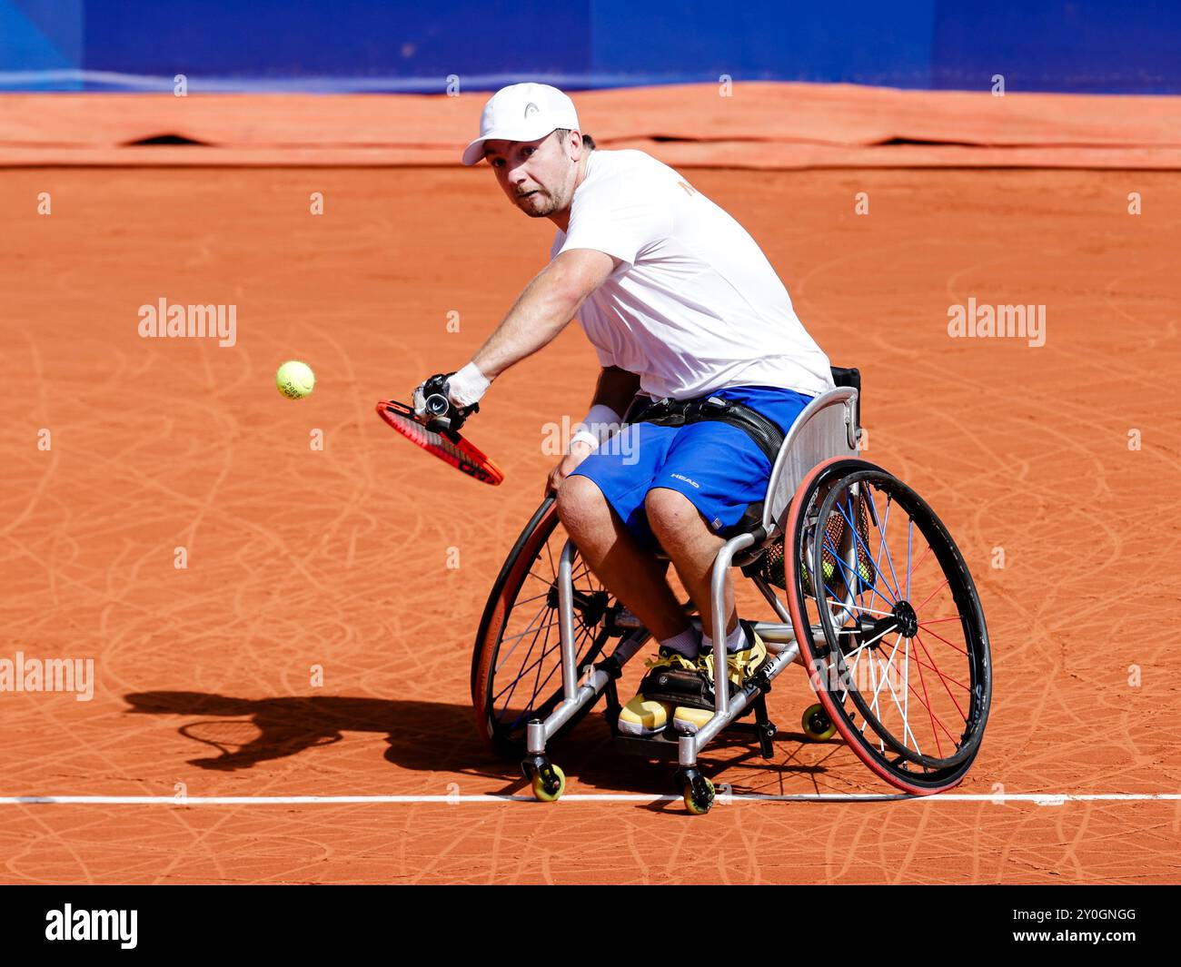 Paris, Sept. 2, 2024, Paralympic wheelchair tennis event. Sam Schroder ...