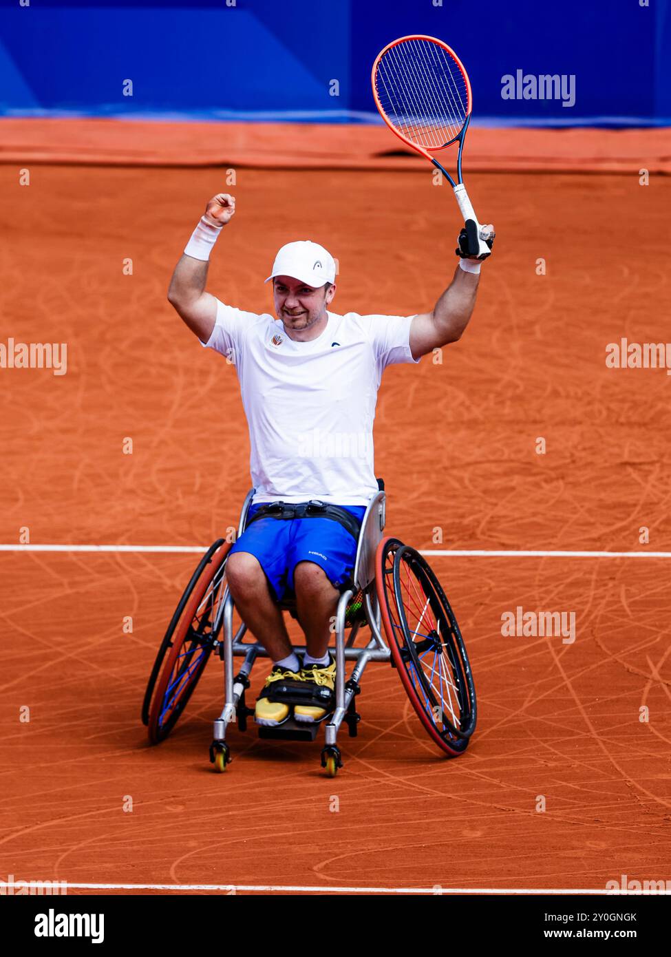 Paris, Sept. 2, 2024, Paralympic wheelchair tennis event. Sam Schroder ...