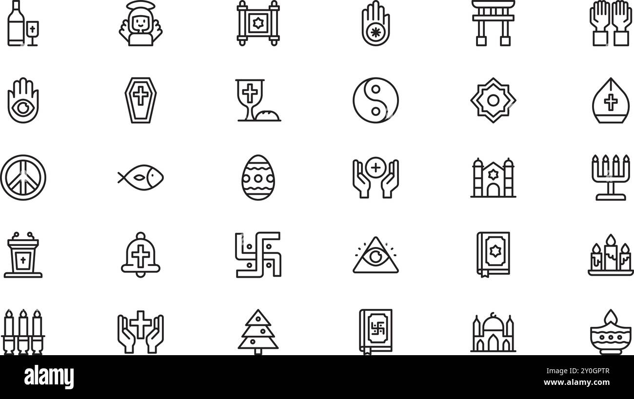 Religion icons High-Quality Vector Icons Collection with Editable ...