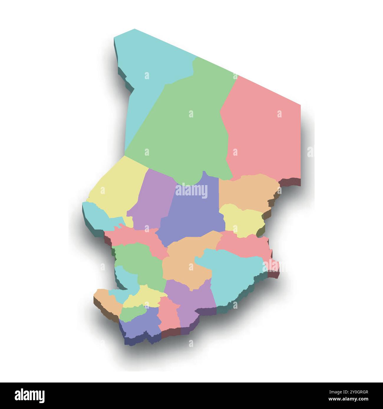 Map chad administrative regions hi-res stock photography and images - Alamy